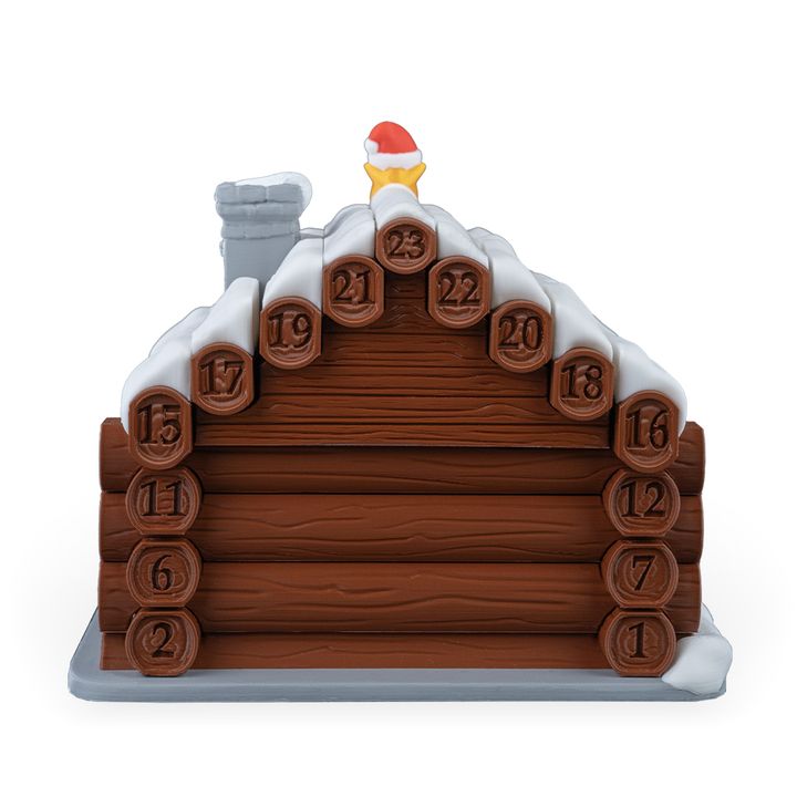 3D Printable Santa's Cabin Countdown by Stlflix